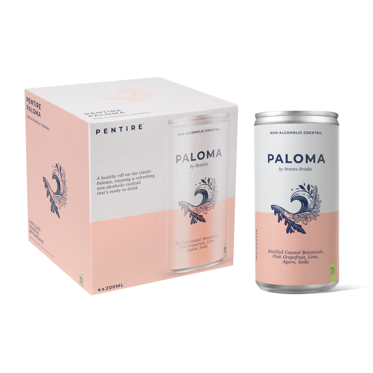 PENTIRE Paloma Cans - Alcohol-Free Cocktail | Refreshing & Low-Calorie